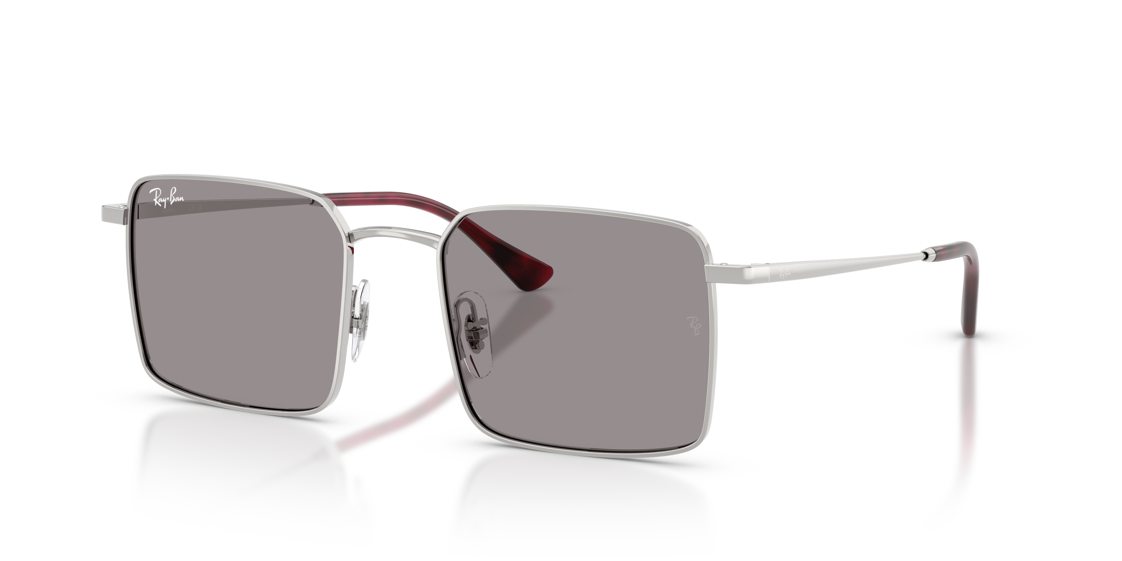 Ray-Ban Idan Bio-Based XL (53 - 20) avec Verres Gris et Monture Argent ...
