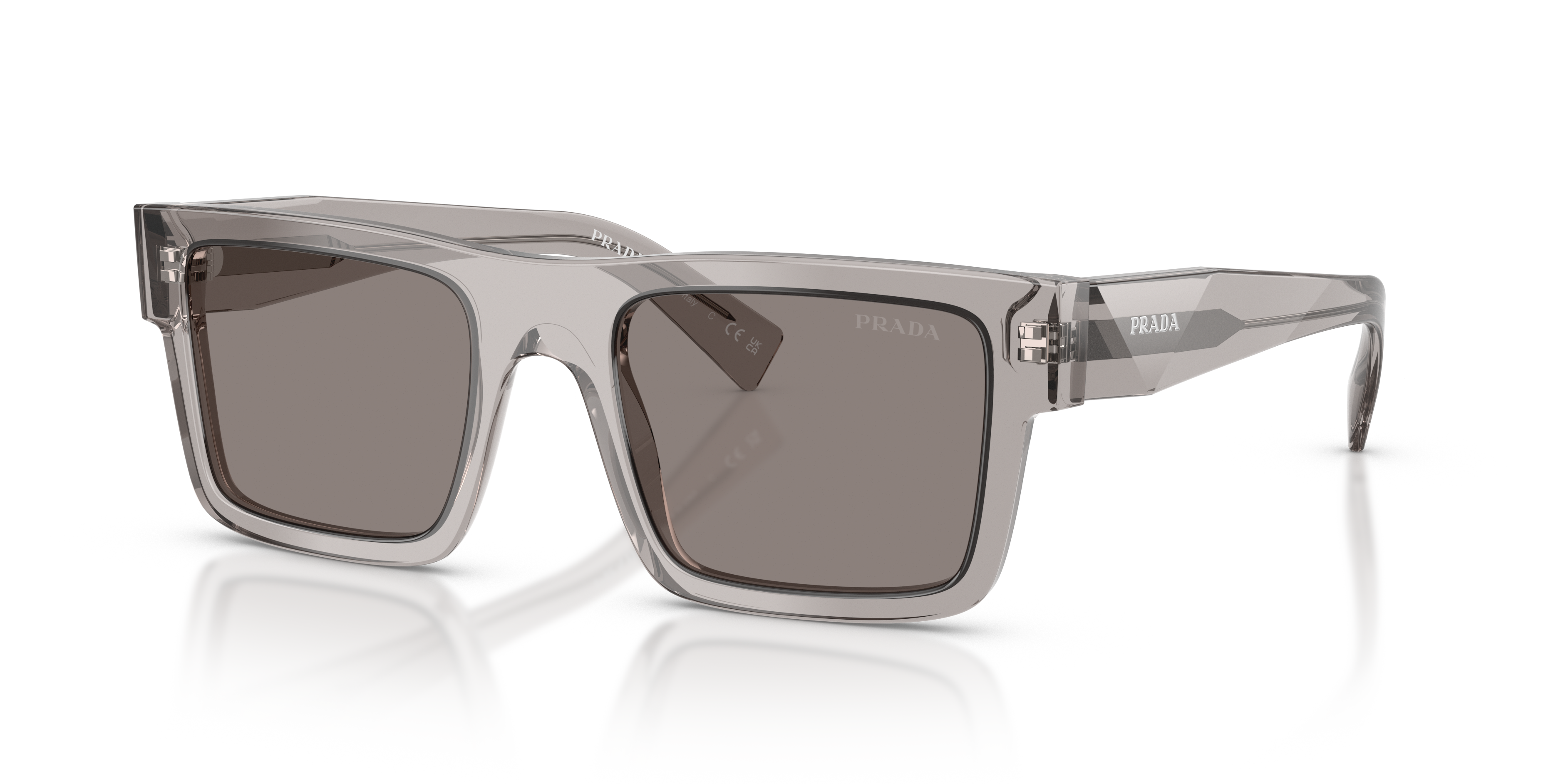 Prada PR 19WS M (52 - 21) with Grey lenses and Grey frame | Sunglass Hut®