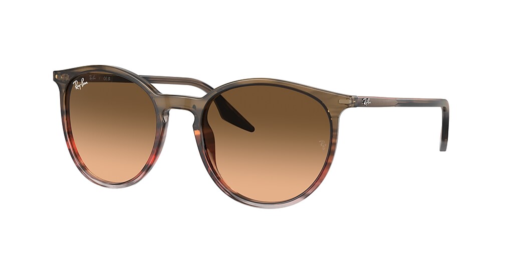 Ray-Ban RB2204 54 Pink/Black & Striped Brown & Red Sunglasses ...