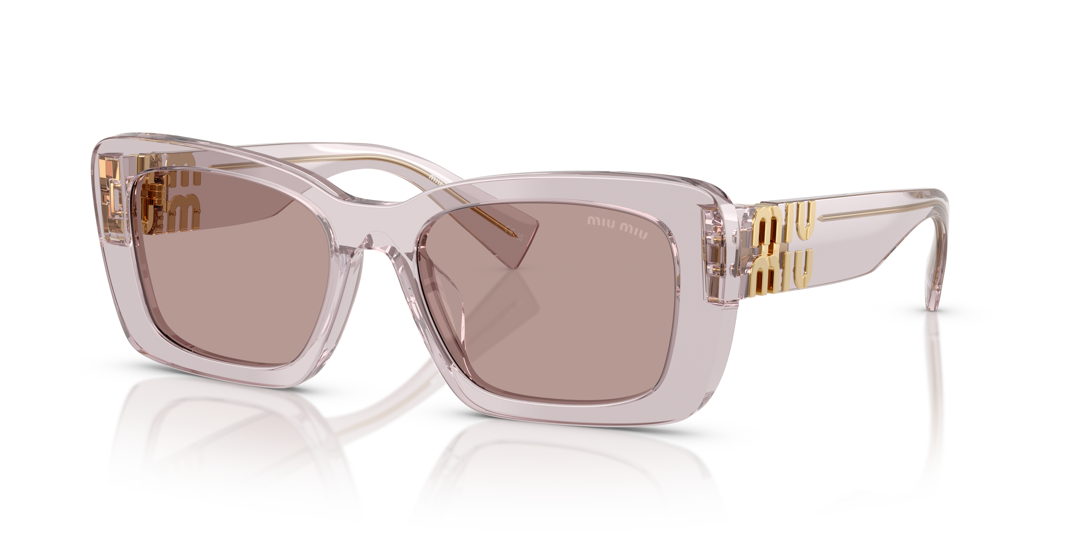 Miu Miu MU 07YS L (53 - 18) com Lentes Violeta e Armação Violeta ...