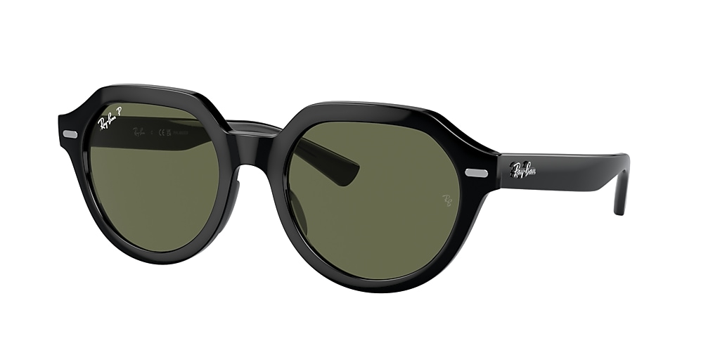 Ray-Ban RB4399 Gina 53 Green & Black Polarized Sunglasses | Sunglass ...