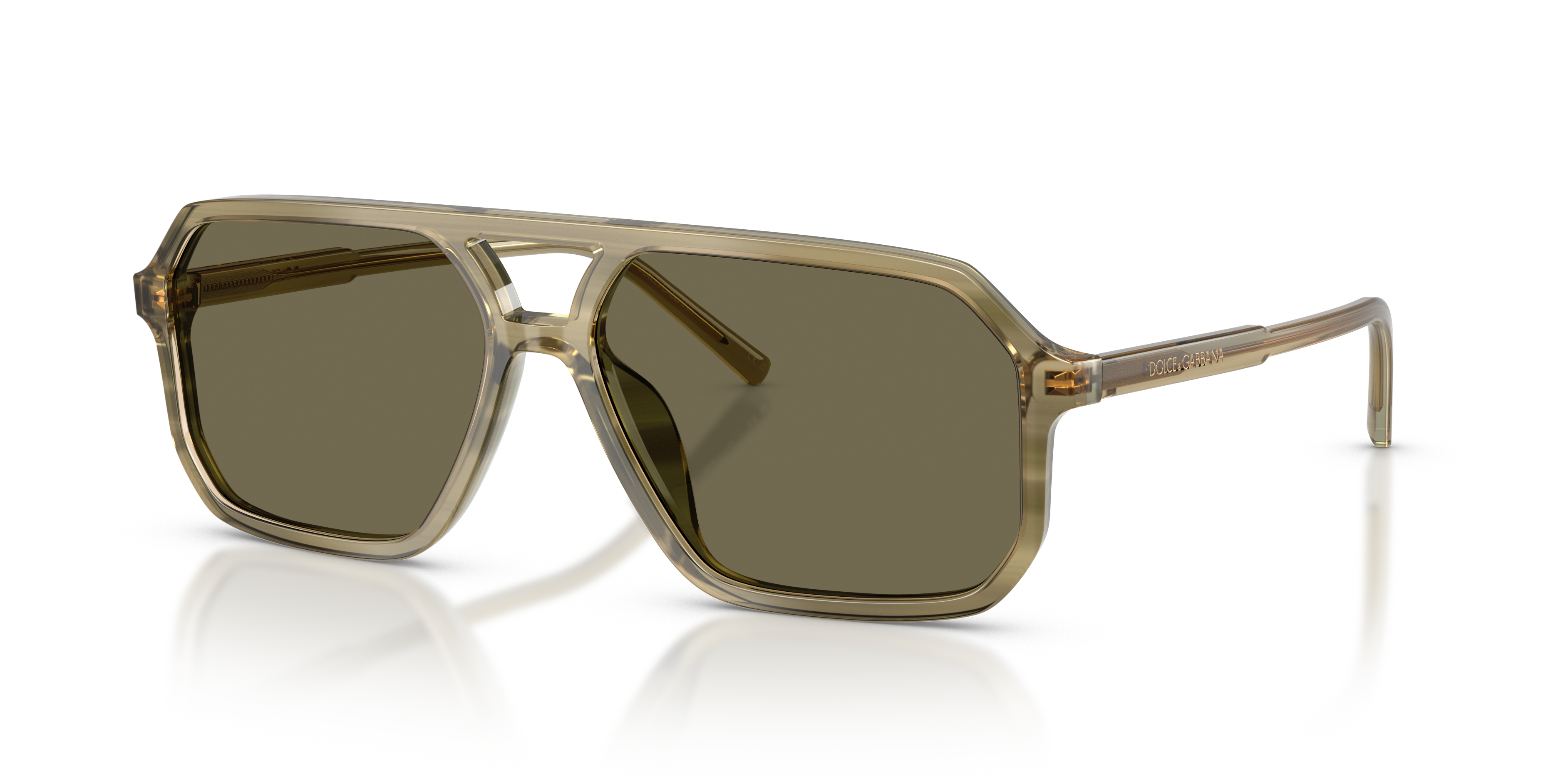Dolce&Gabbana DG4541 XL (59 - 15) avec Verres Brun et Monture Vert ...