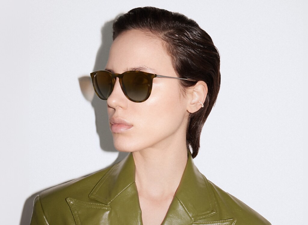 Ray-Ban RB4171 Erika Classic 54 Brown & Light Havana Polarized ...