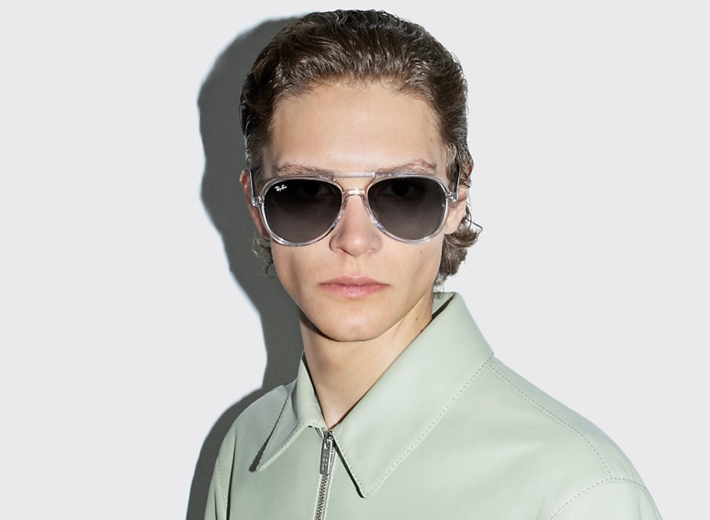 Ray-Ban RB4376 57 Grey Gradient & Transparent Sunglasses | Sunglass Hut USA